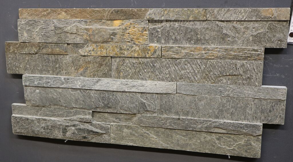 Přírodní obklad STONE kvarcit DAMASCUS GREEN Z SHAPE STACKSTONE 15 x 60 ...