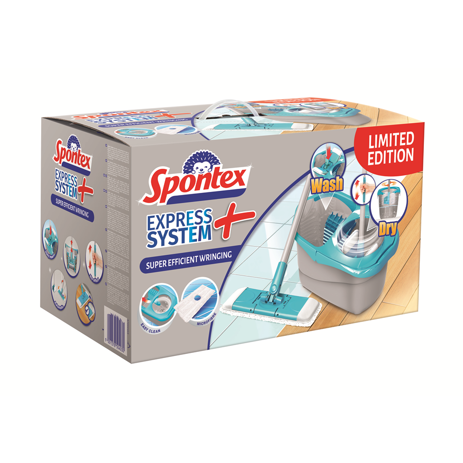 Spontex Express Systém+ mop Světle šedá | Stavebniny Janík