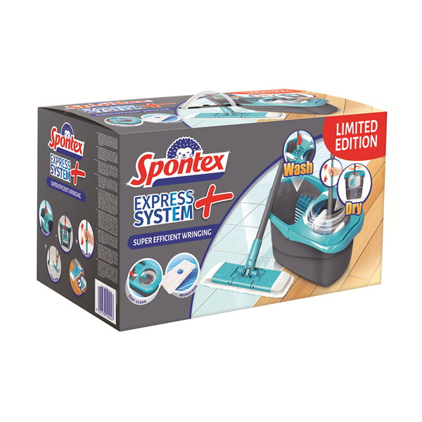 Spontex Express Systém+ mop Tmavě šedá | Stavebniny Janík